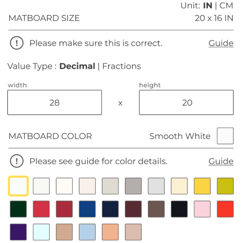 Customize your Matboard Online • Free Shipping to Canada & the USA ...